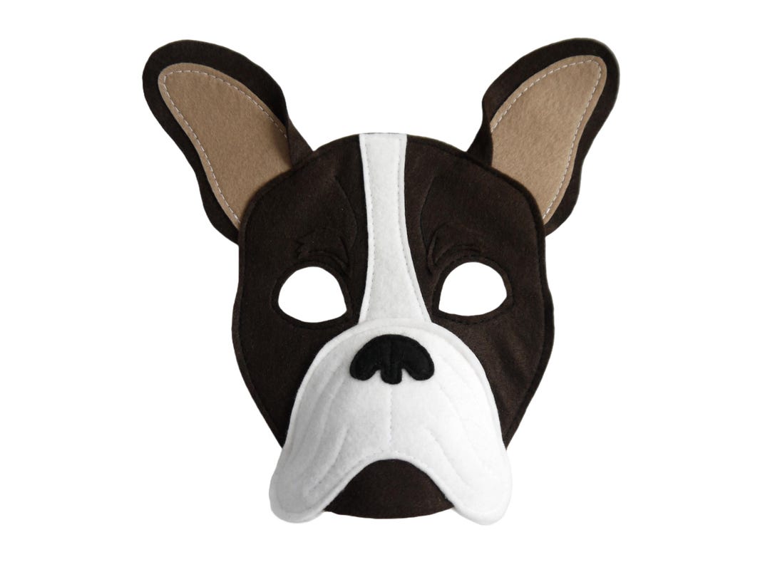 French Bulldog Costume Mask Frenchie Dog Gift, Adult or Child Size ...