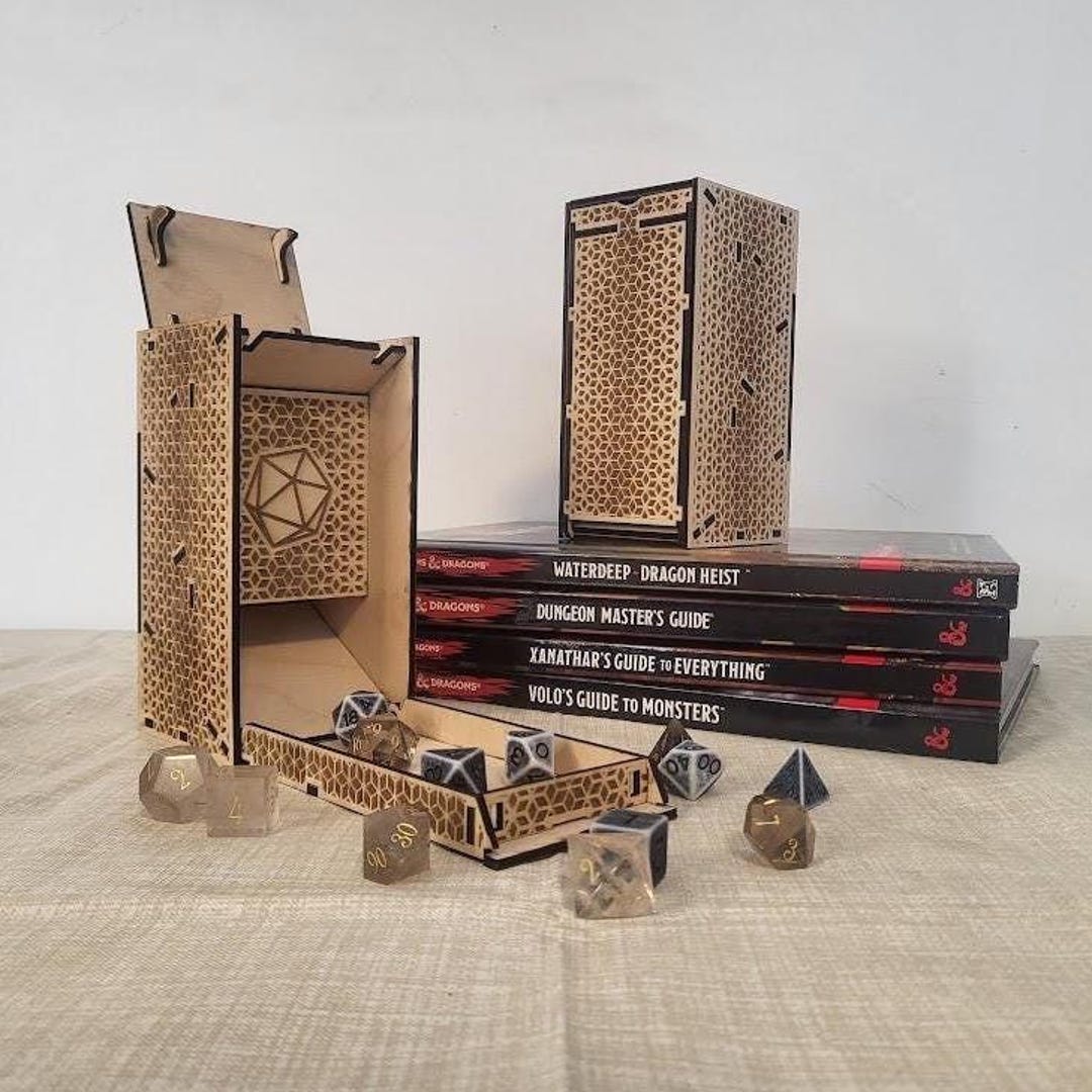TTRPG Dice Tower, Dnd Dice Box, Dice Tower for Dnd and TTRPG ...