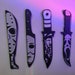 7 Halloween Horror Movie Slasher Knives Pop Art Horror Movie Villain ...