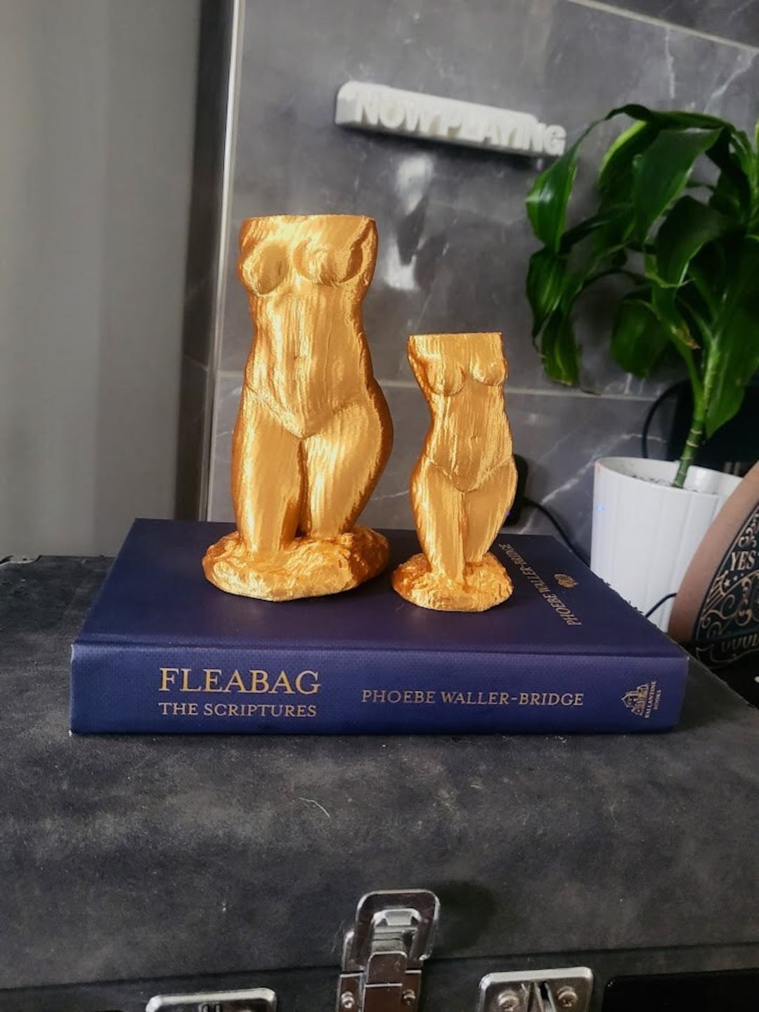 Gold Replica Fleabag "mother" Figurine PLA Woman Body Sculpture in Gold ...