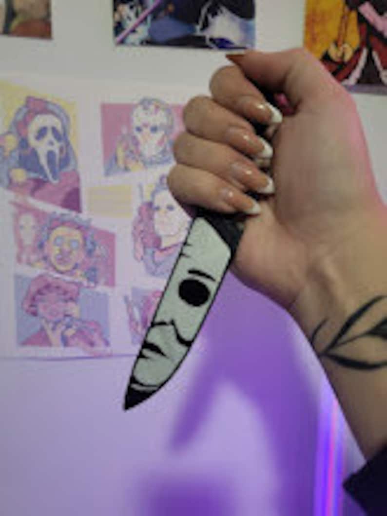 7 Halloween Horror Movie Slasher Knives Pop Art Horror Movie Villain ...