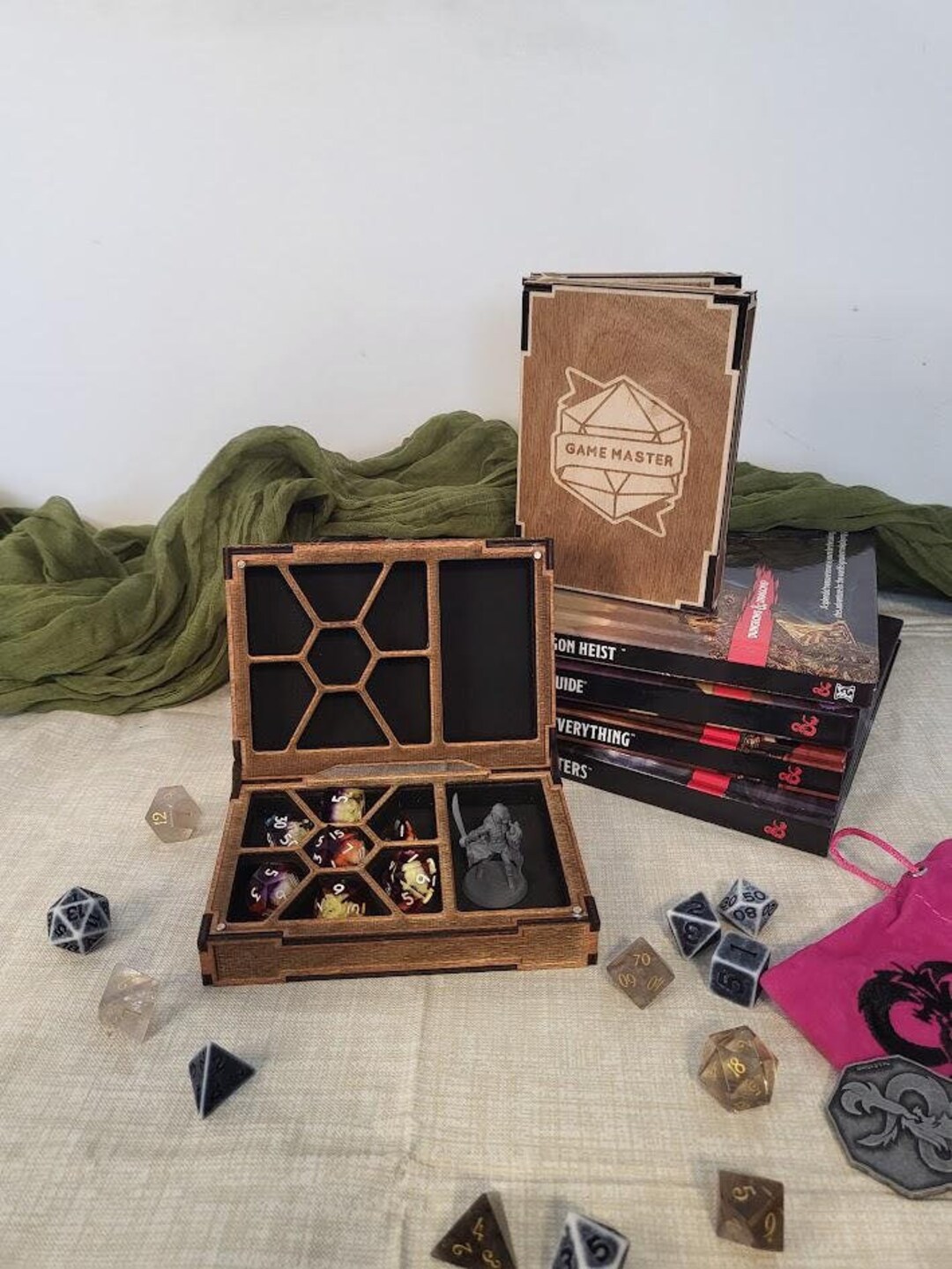 TTRPG Minifigure and Dice Box, Dnd Mini Figure Box, Dice Box for Dnd ...