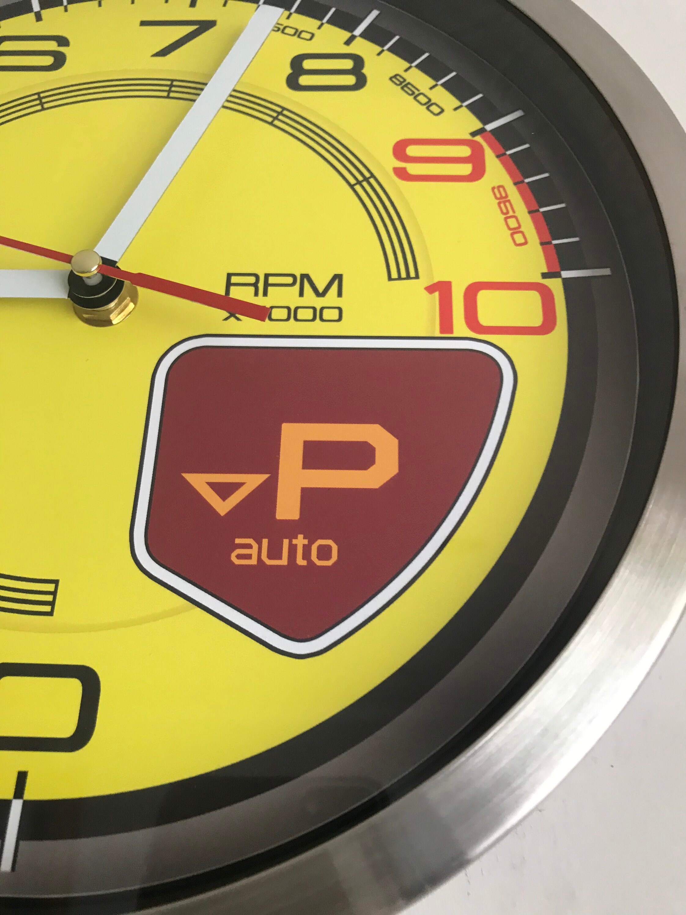 F458 Speedometer Wall Clock Stainless Steel Tachometer - Etsy UK
