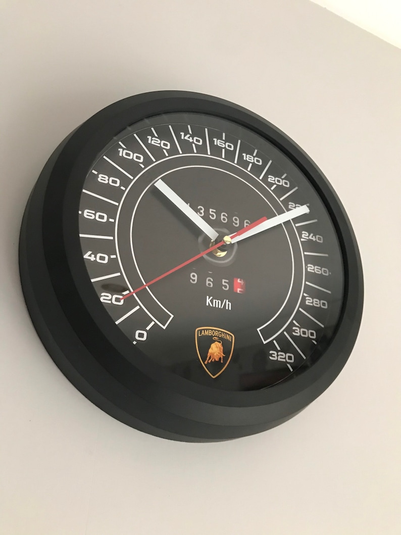 Lamborghini Countach Speedometer Wall Clock Very RARE Garage | Etsy
