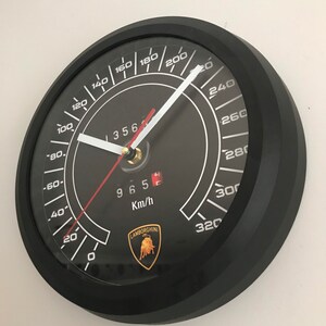Lamborghini Countach Speedometer Wall Clock Tachometer Garage ...