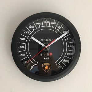 Lamborghini Countach Speedometer Wall Clock Tachometer Garage ...