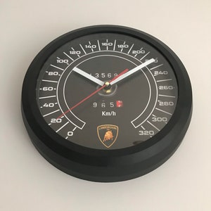 Lamborghini Countach Speedometer Wall Clock Tachometer Garage ...