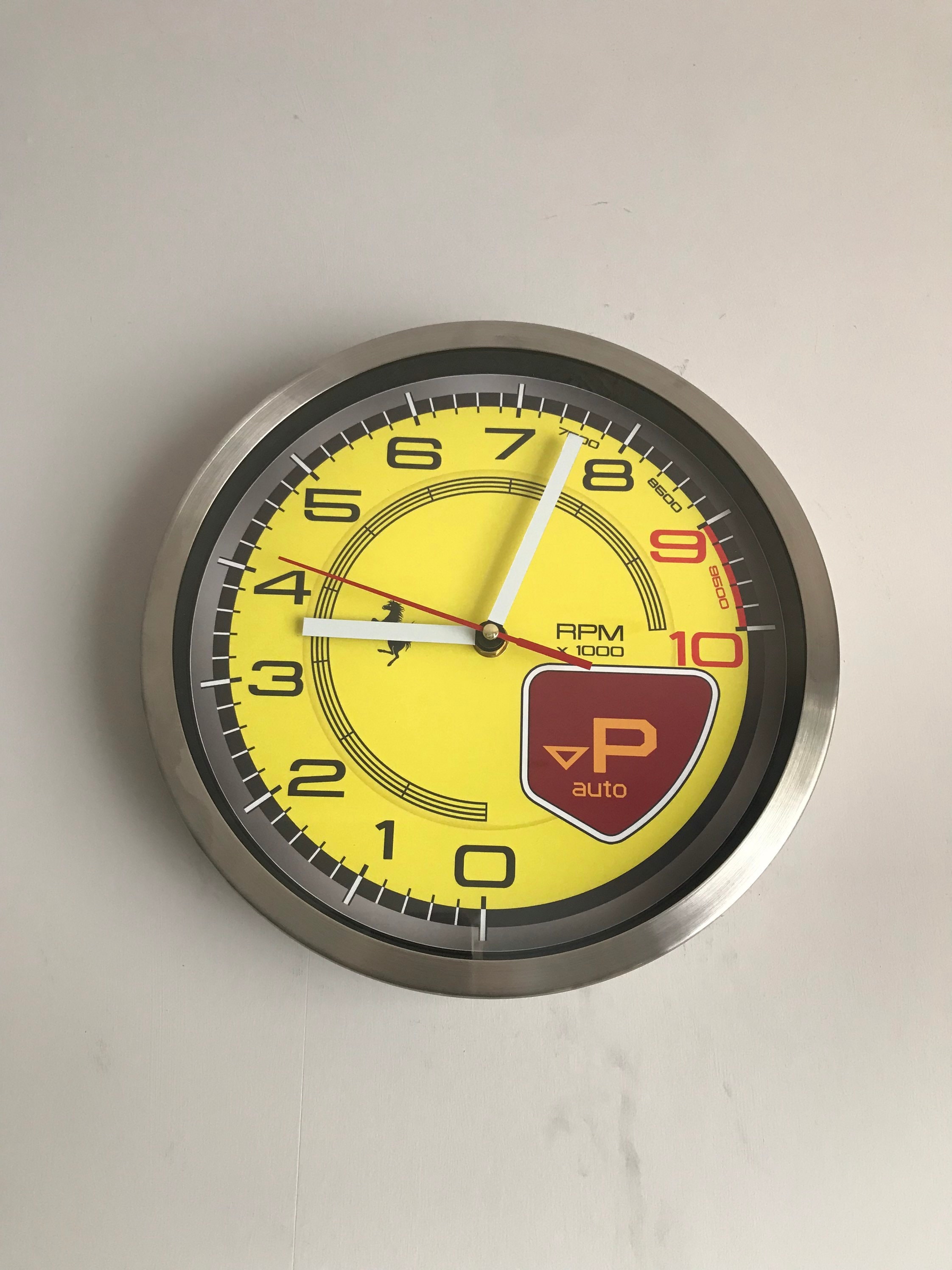 F458 Speedometer Wall Clock Stainless Steel Tachometer - Etsy UK