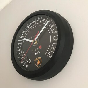 Lamborghini Countach Speedometer Wall Clock Tachometer Garage ...