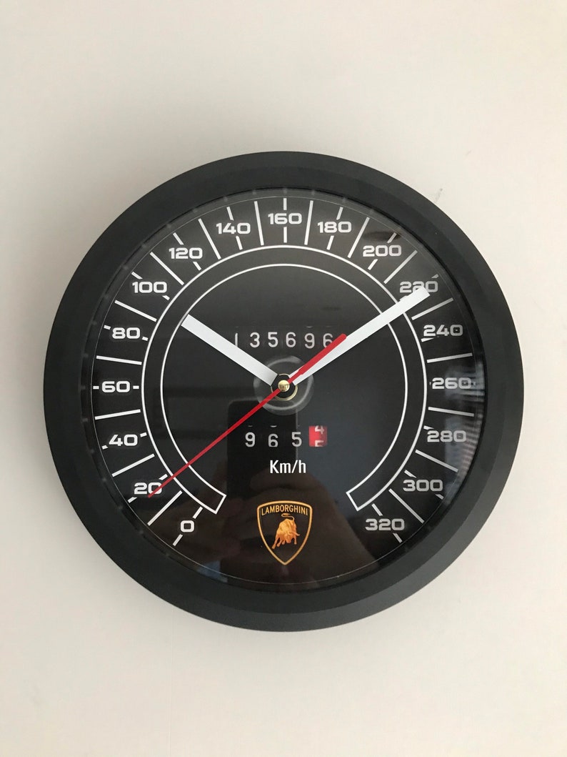 Lamborghini Countach Speedometer Wall Clock Very RARE Garage | Etsy