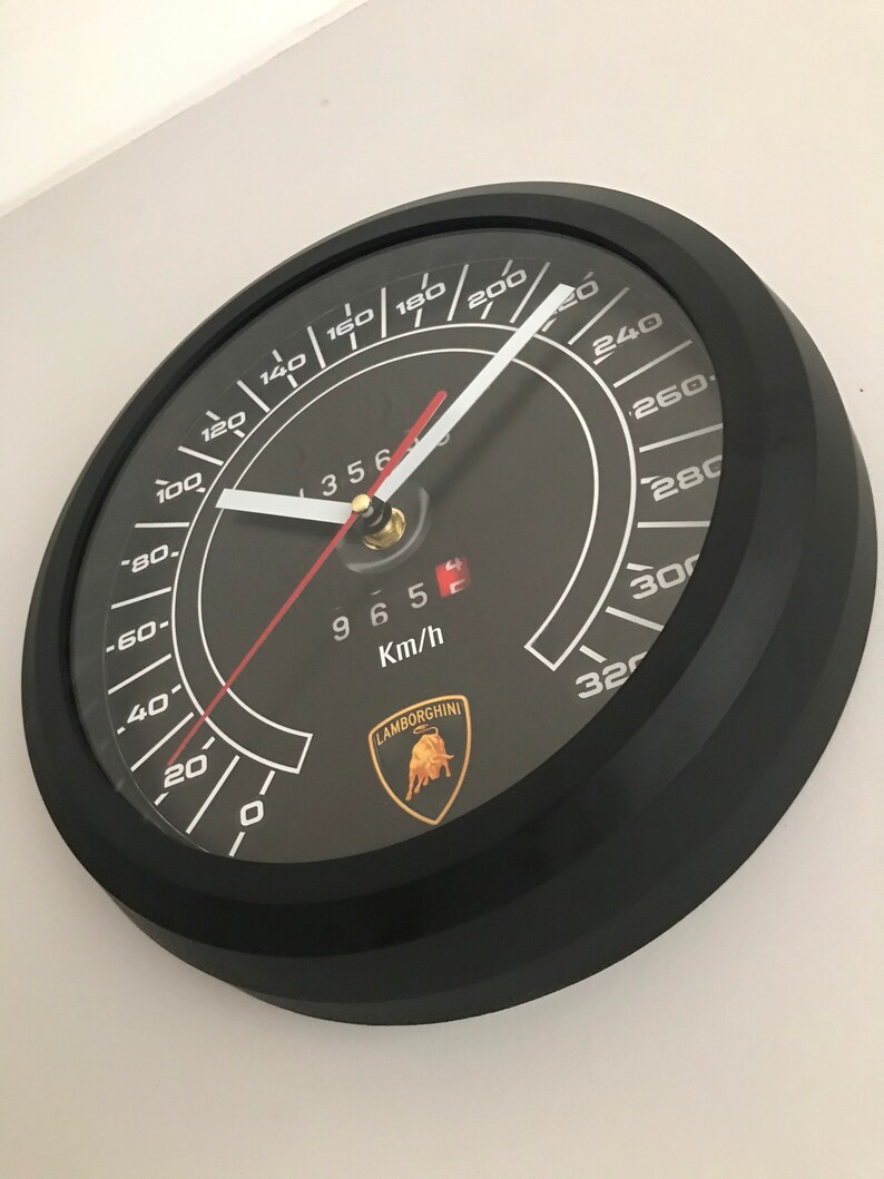 Lamborghini Countach Speedometer Wall Clock Very RARE Garage | Etsy