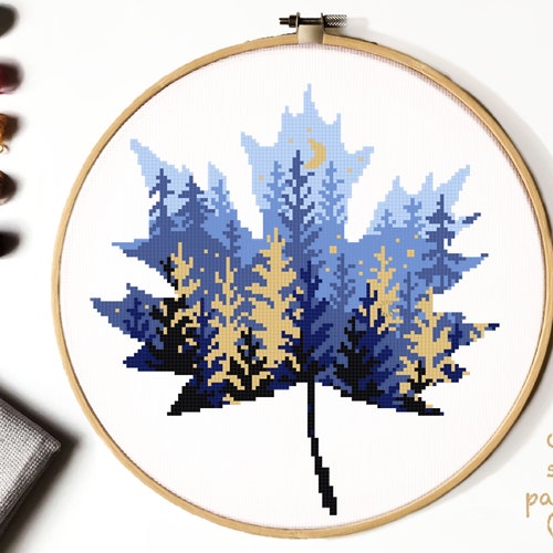 Landscape Modern Cross Stitch Pattern Nature Counted Cross - Etsy