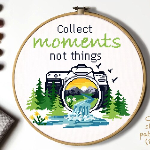 Landscape Modern Cross Stitch Pattern Nature Easy Counted - Etsy