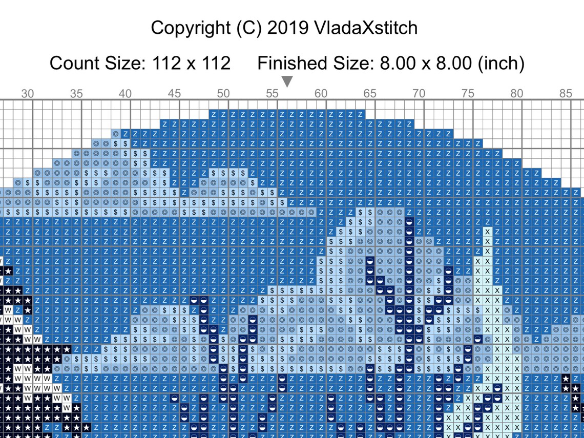 Winter Landscape Cross Stitch Pattern Nature Counted Cross | Etsy