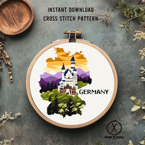 Germany Cross Stitch - Etsy