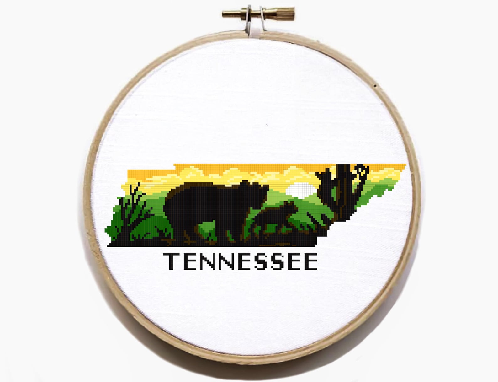 Tennessee State Modern Cross Stitch Pattern Nature Counted - Etsy