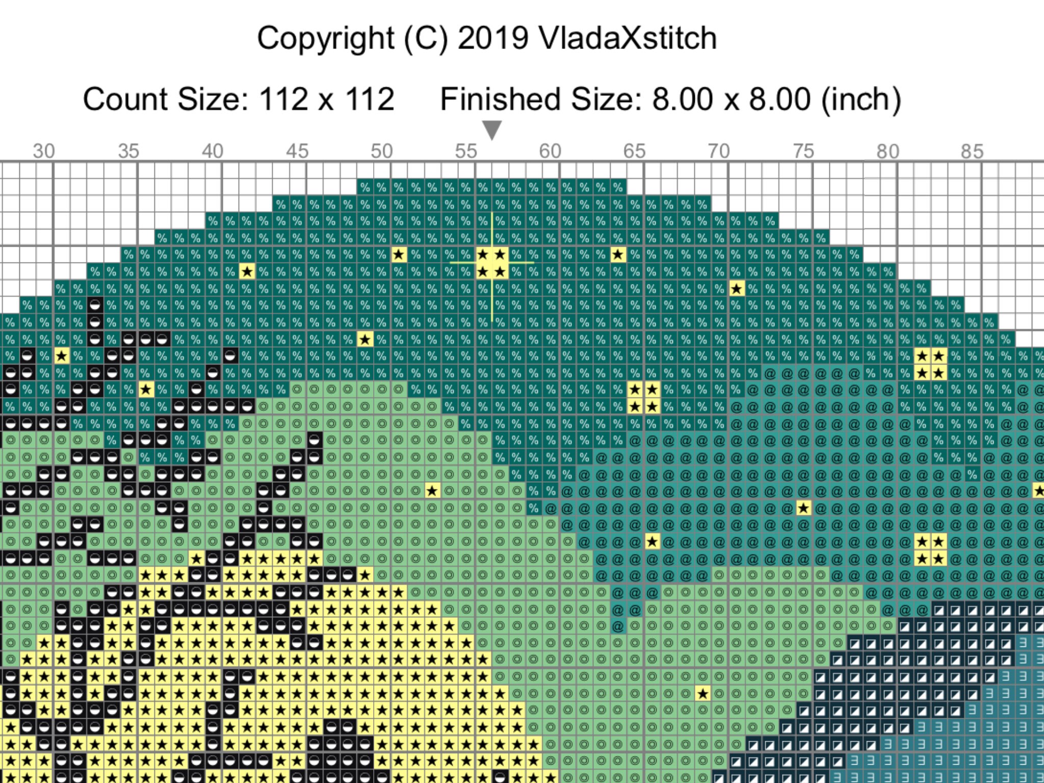 Night Landscape Cross Stitch Pattern Moon Counted Cross | Etsy