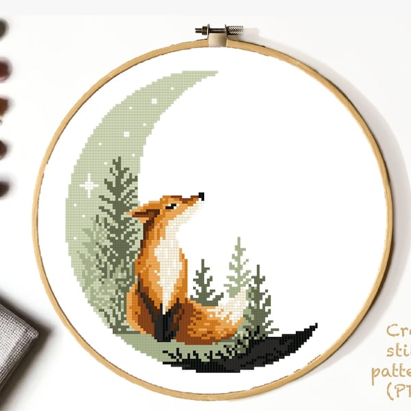 Fox Cross Stitch - Etsy