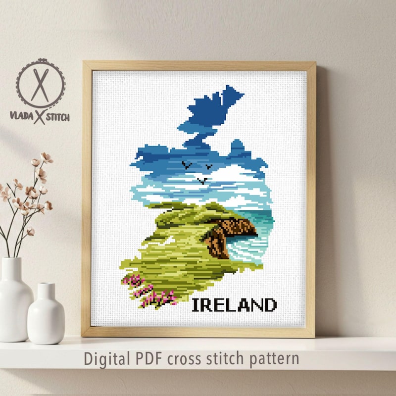 Irish Cross Stitch - Etsy