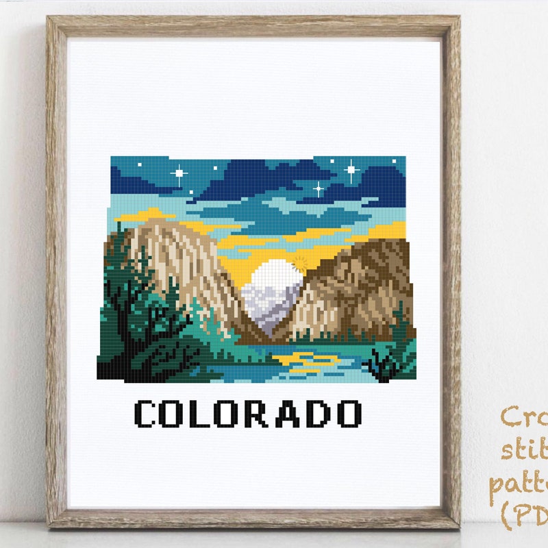 Colorado Cross Stitch - Etsy