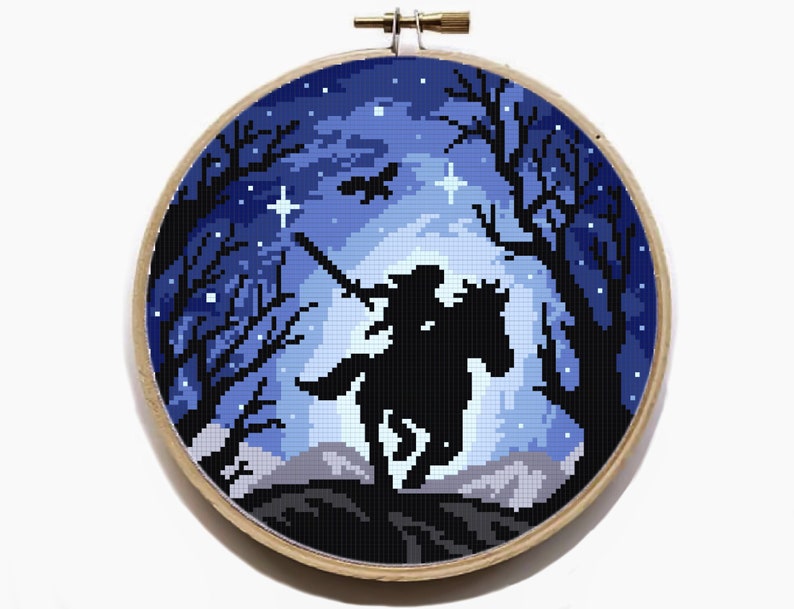 Horse Silhouette Cross Stitch Pattern Easy Counted Cross | Etsy