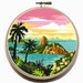 Brazil, Rio De Janeiro Modern Cross Stitch Pattern, Sugar Loaf, Pao De ...