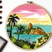 Brazil, Rio De Janeiro Modern Cross Stitch Pattern, Sugar Loaf, Pao De ...