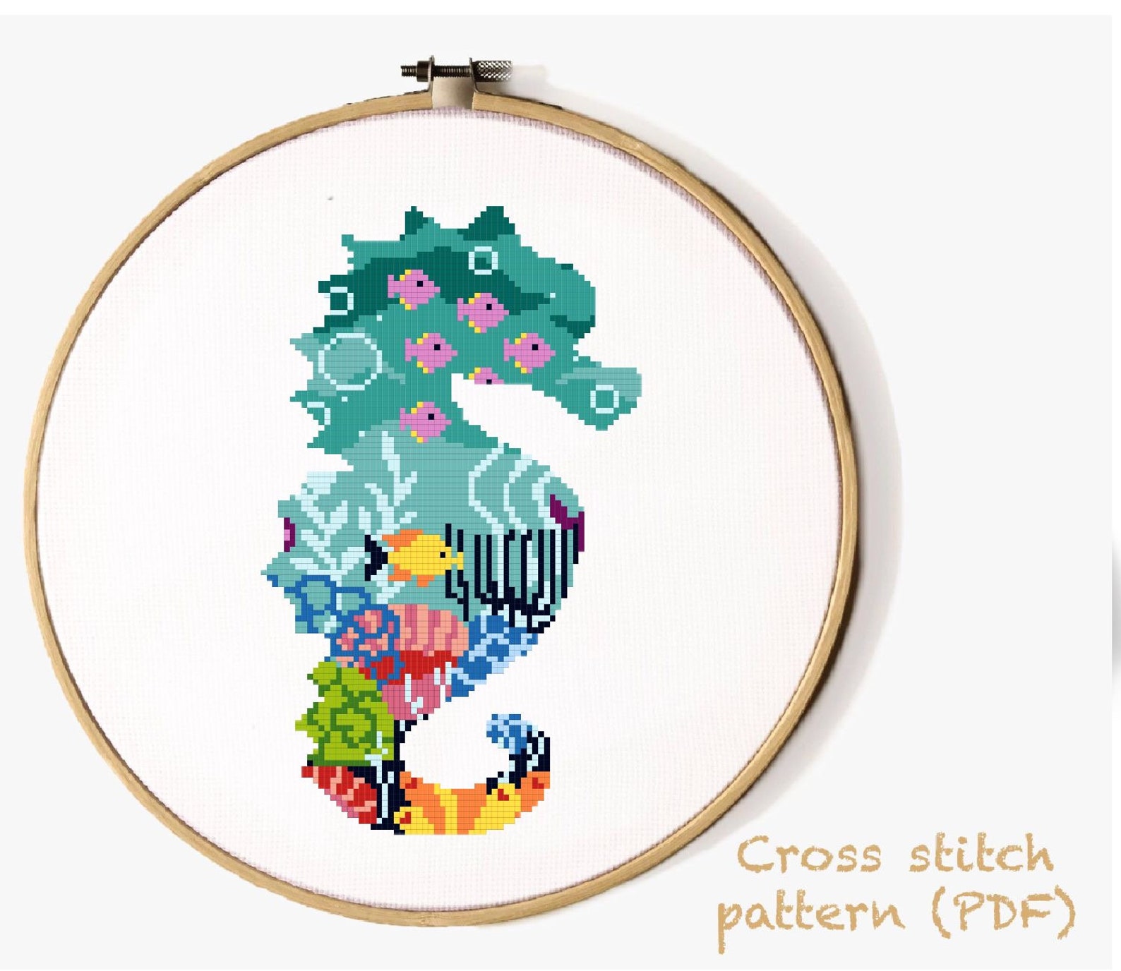 Set of 6 Sea Animals Modern Cross Stitch Pattern Ocean Cross | Etsy UK