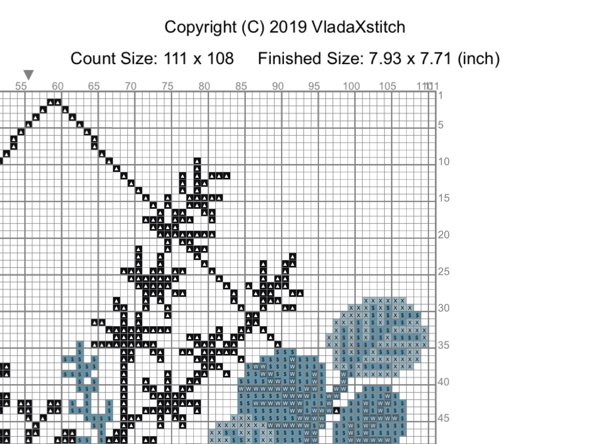Floral Modern Cross Stitch Pattern Flower Counted Cross - Etsy