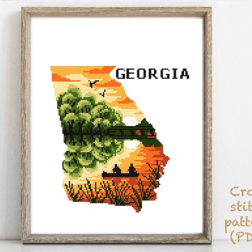 Iowa State Modern Cross Stitch Pattern Easy Counted Cross - Etsy