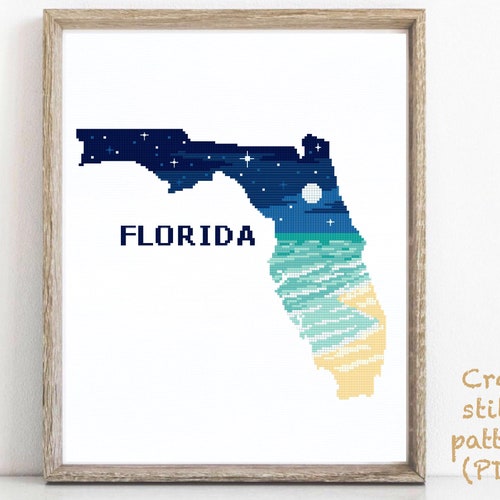 Pennsylvania State Modern Cross Stitch Pattern Nature Easy - Etsy