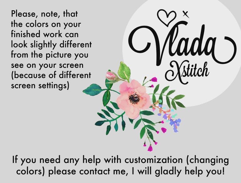 Wedding Cross Stitch Pattern, Personalized, Customized, Floral, Wreath ...