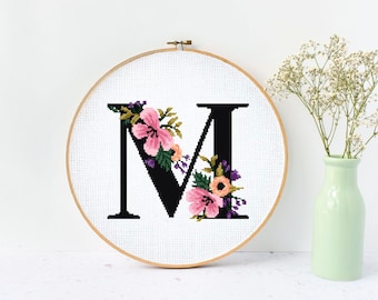 M Letter Pattern - Etsy
