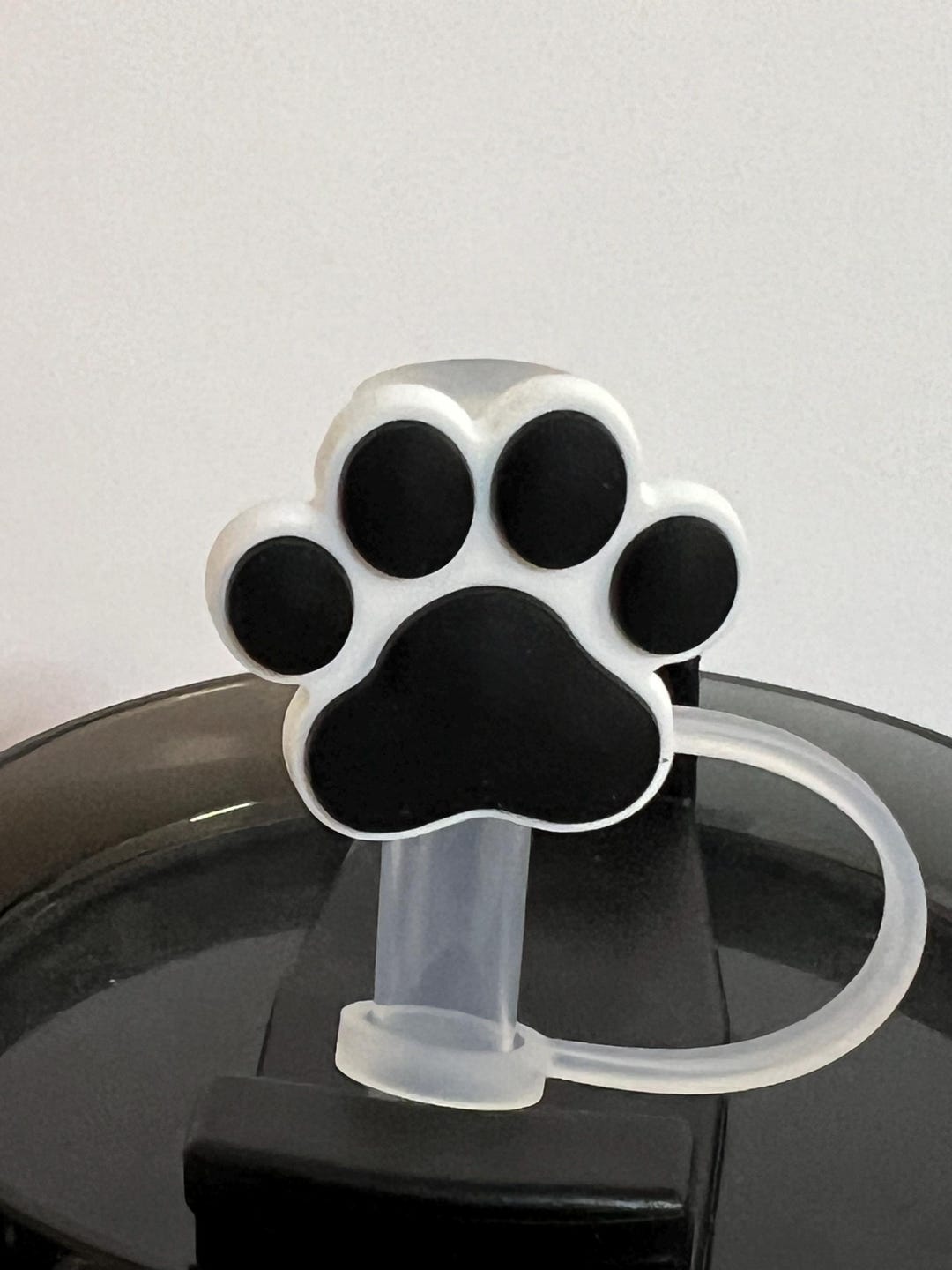 Paw Print Straw Topper (10mm) - Etsy