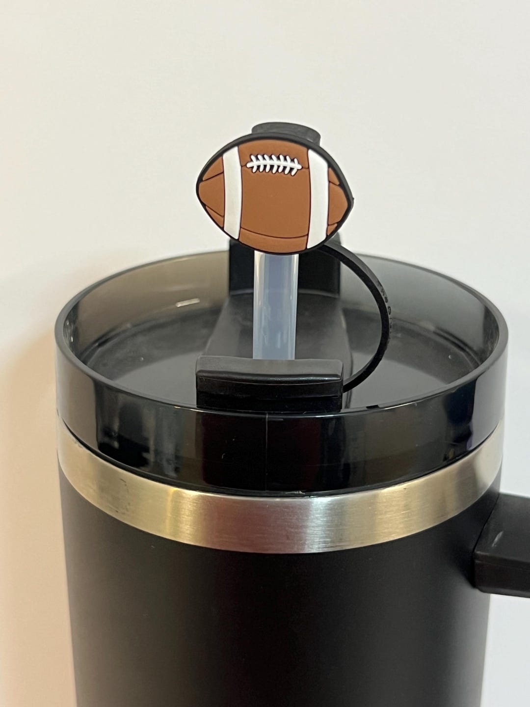 Football Straw Topper (10mm) - Etsy