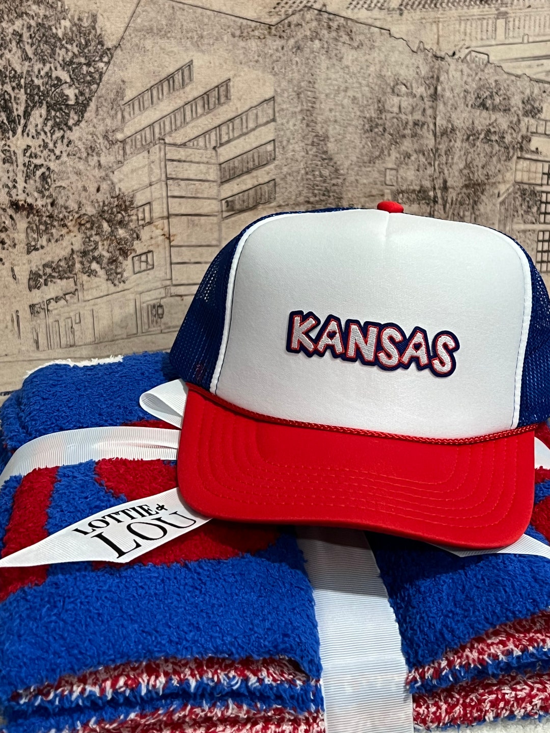 Kansas Hat, Patch Hat, Trucker Hat, Trucker Hat, Blue Hat, Kansas ...