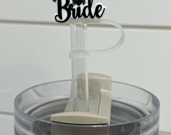Stanley Quencher Straw Topper, Bride, Bridesmaid, Maid of Honor ...