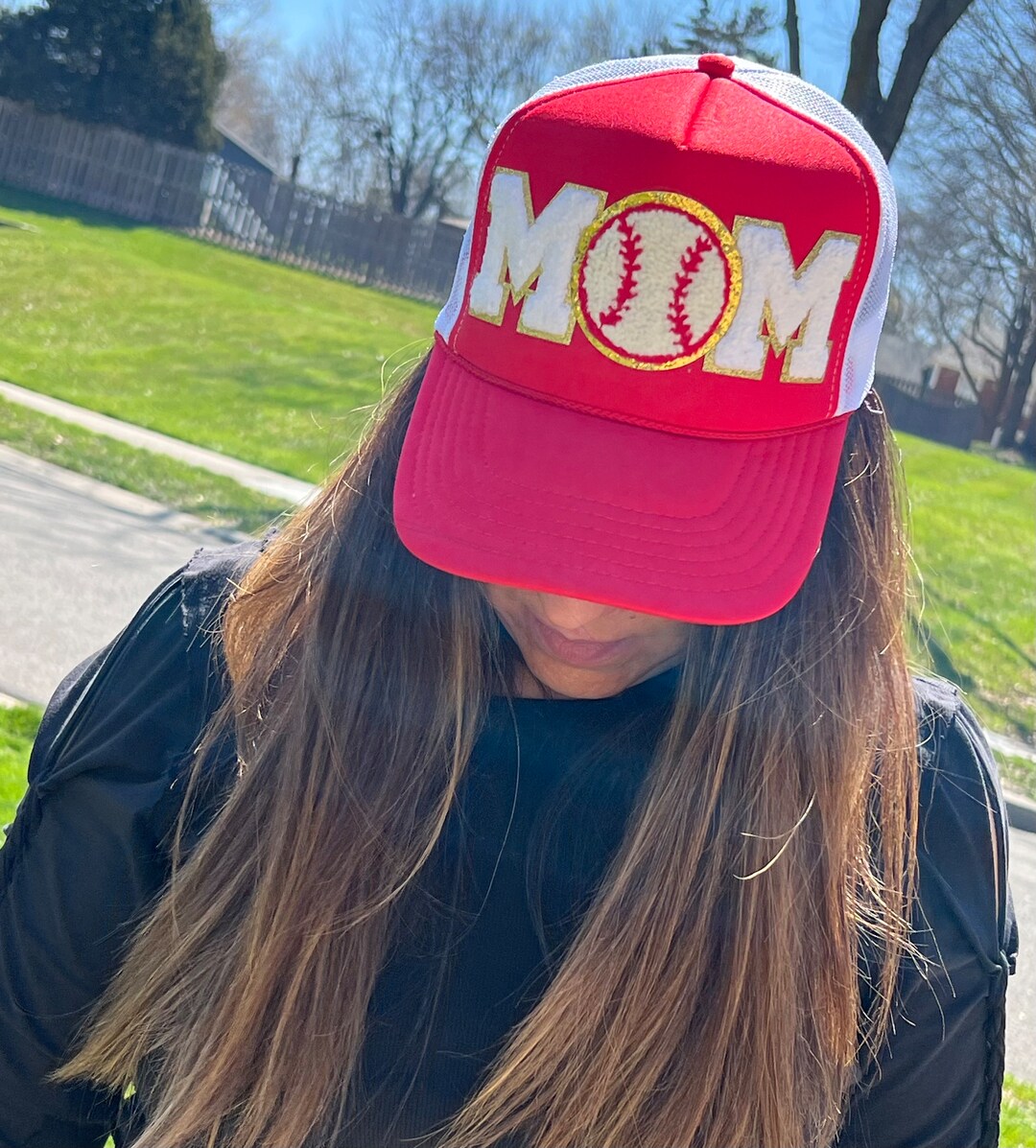 Baseball Mom Hat, Softball Mom Patch Hat, Trucker Hat, Trucker Hat ...