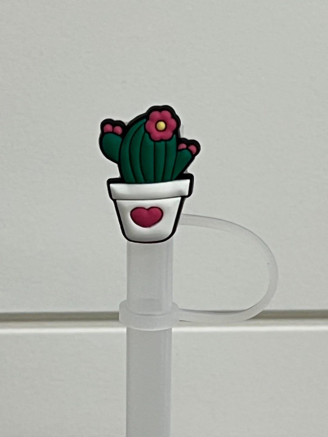 Cactus Straw Topper (10mm) - Etsy