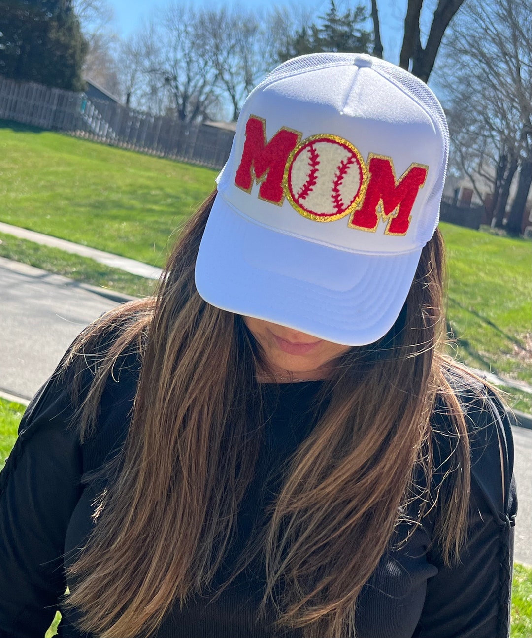 Baseball Mom Hat, Softball Mom Patch Hat, Trucker Hat, Trucker Hat ...