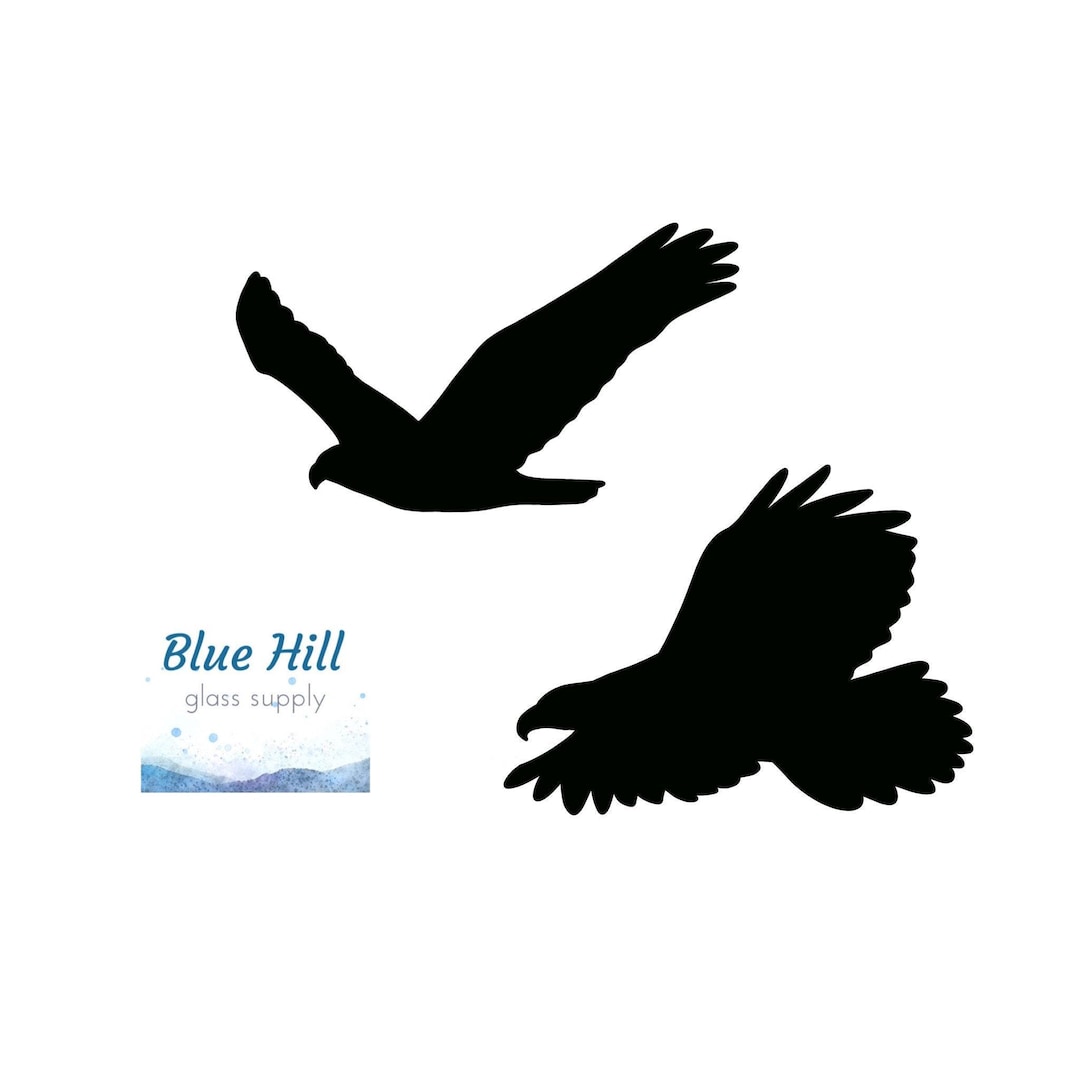 Eagles Precut Glass Shapes - 96 COE - 90 COE - Glass Birds for Fused ...