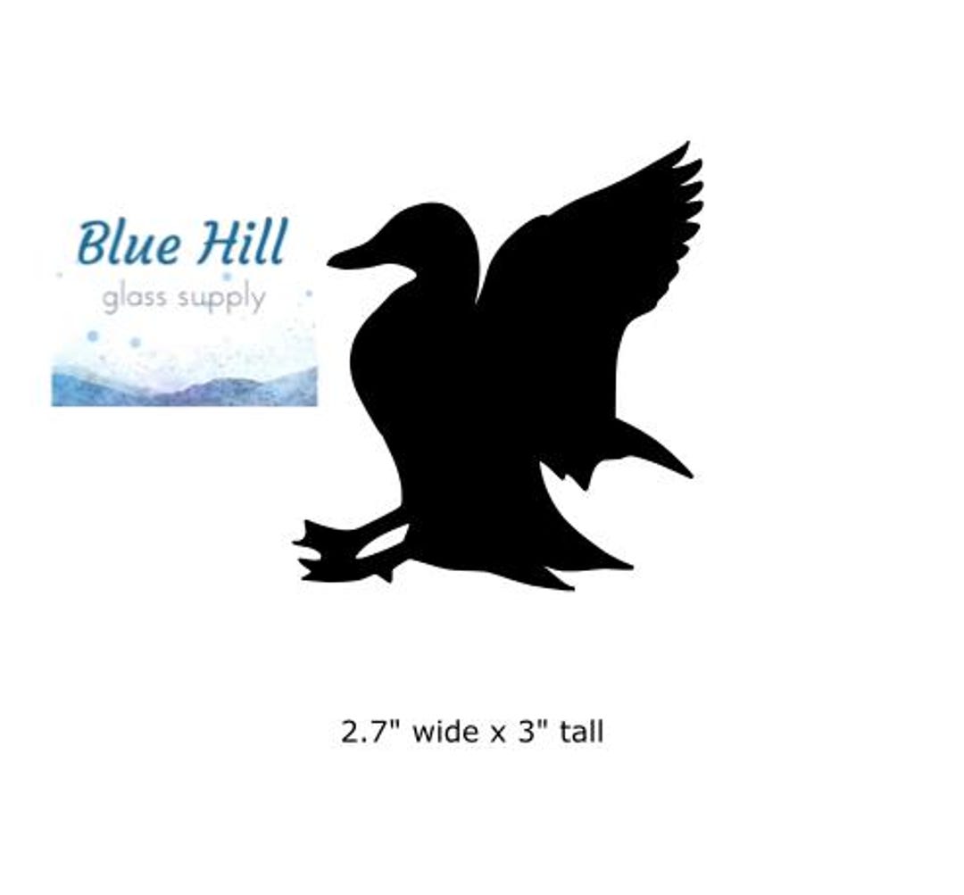 Duck Bird Precut Glass Shapes - 96 COE - 90 COE - Glass Birds for Fused ...