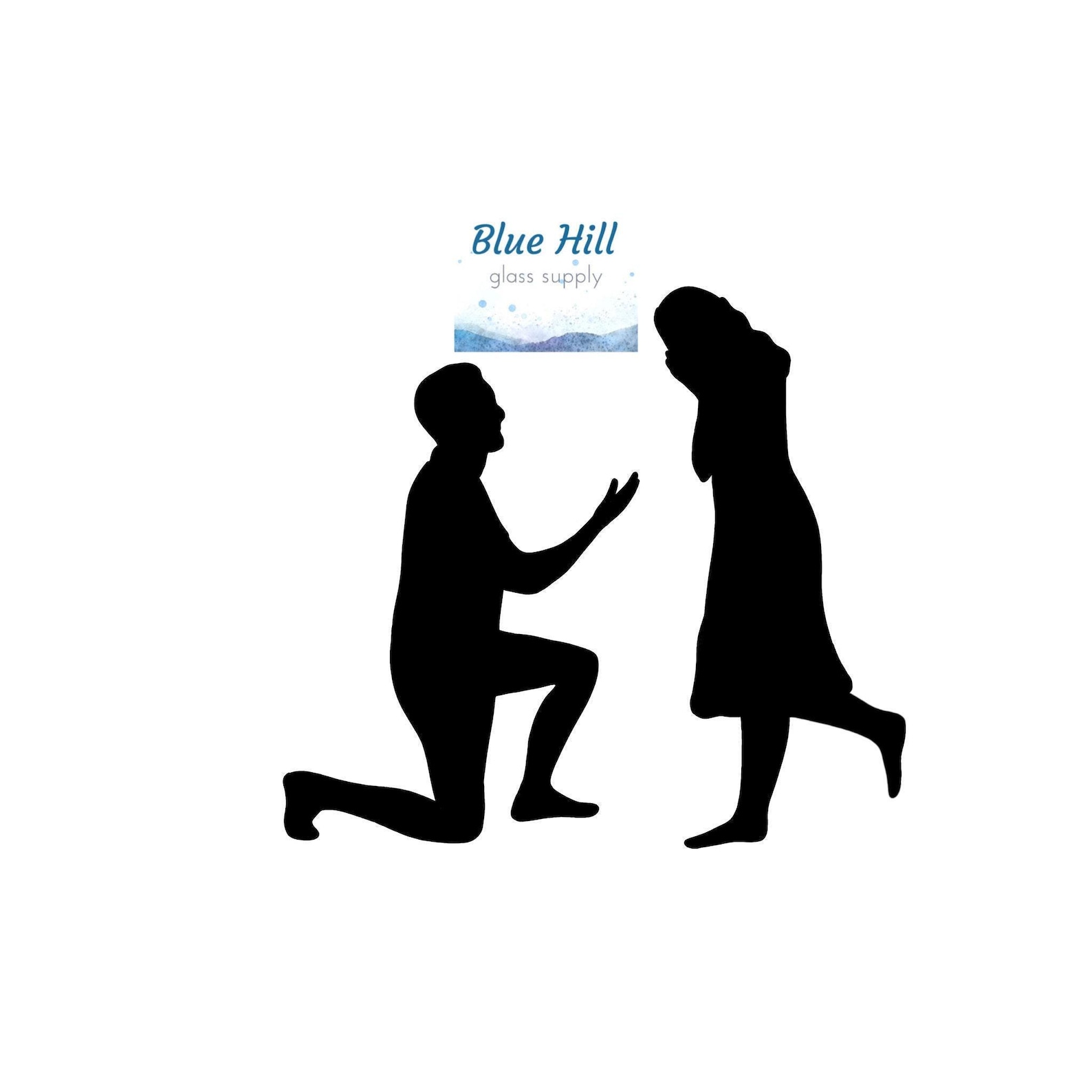 Proposal 2 Piece Precut Glass Shape - Marriage Proposal - Wedding ...