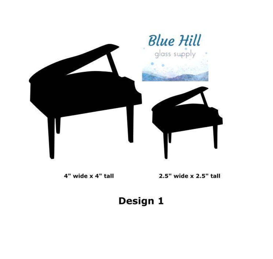 Piano Baby Grand Precut Glass Shape - for Glass Art - Mosaic Art ...