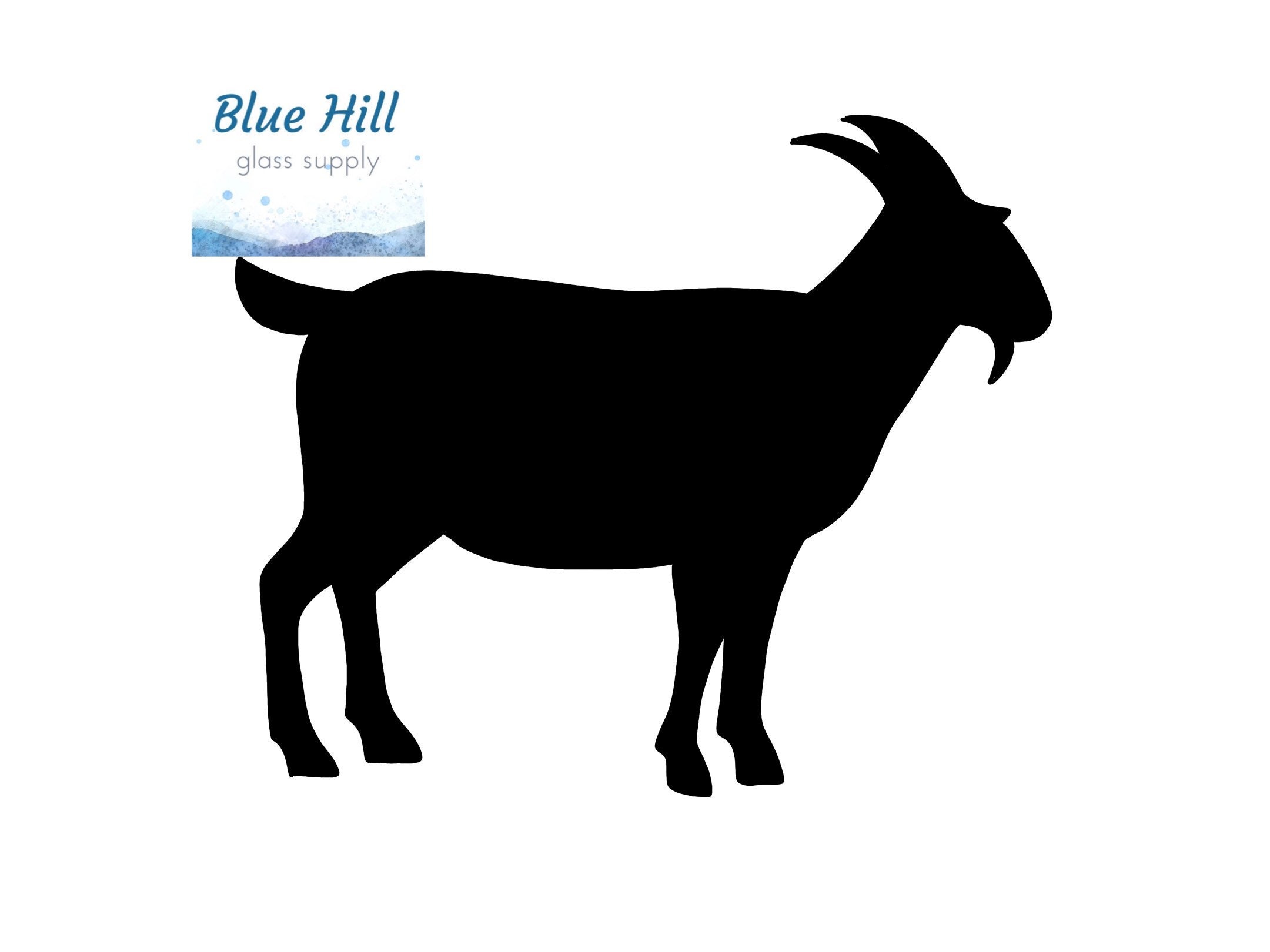 Goat Fusible Glass Precut 96 COE 90 COE Black White or - Etsy