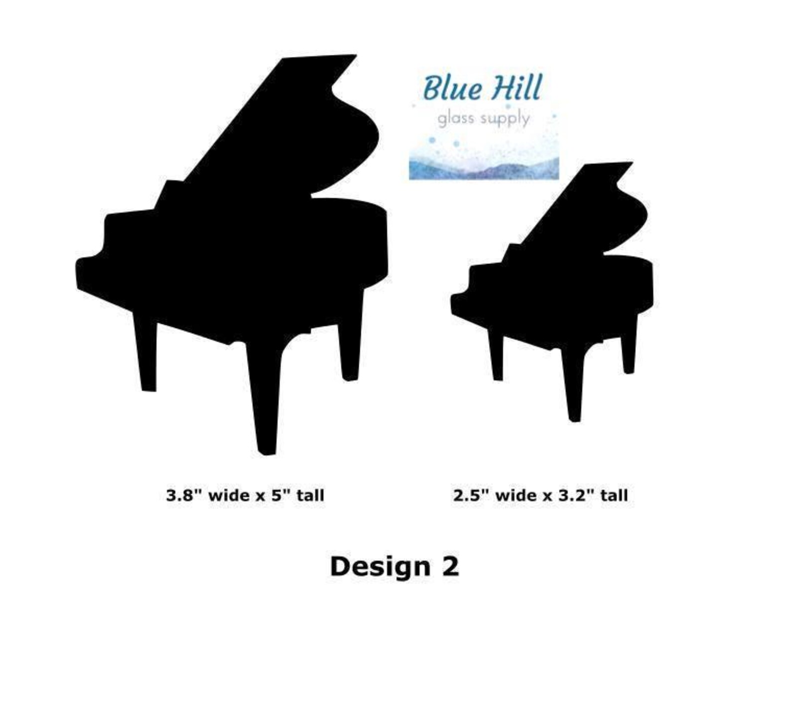 Piano Baby Grand Precut Glass Shape - for Glass Art - Mosaic Art ...