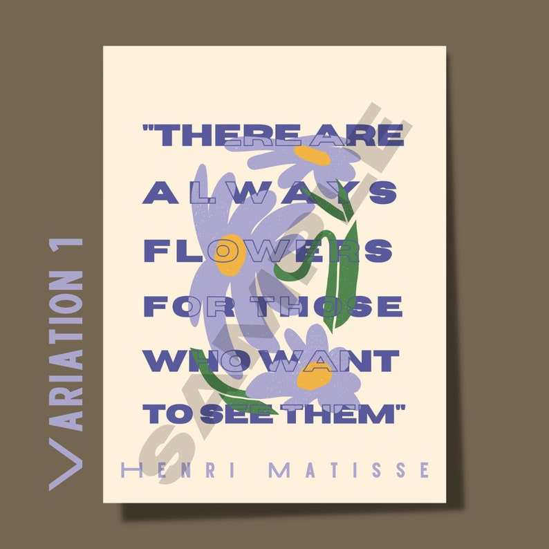 Henri Matisse Quote Posters - Etsy