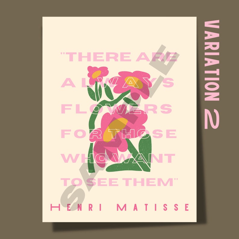 Henri Matisse Quote Posters - Etsy