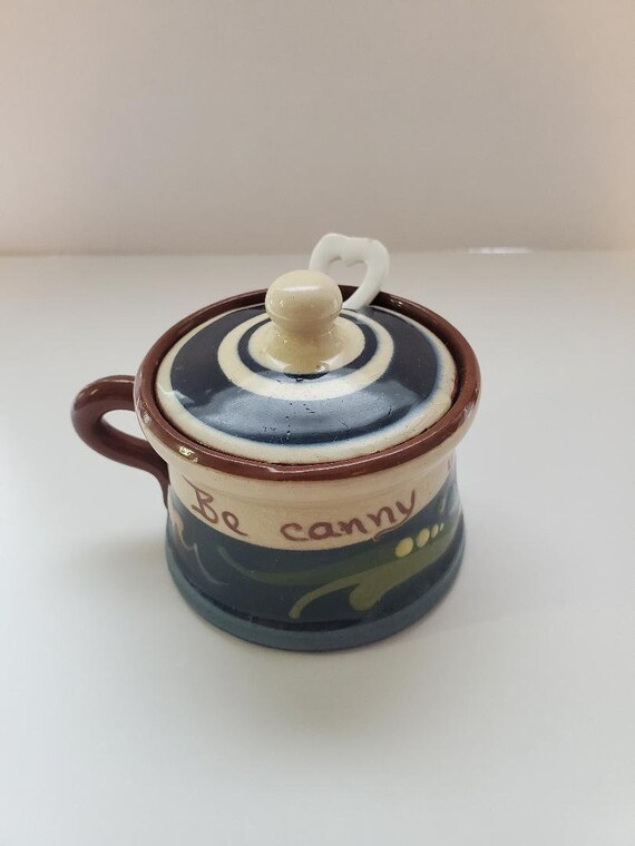 Vintage Torquay Pottery Motto Ware Mustard Pot Jar With - Etsy