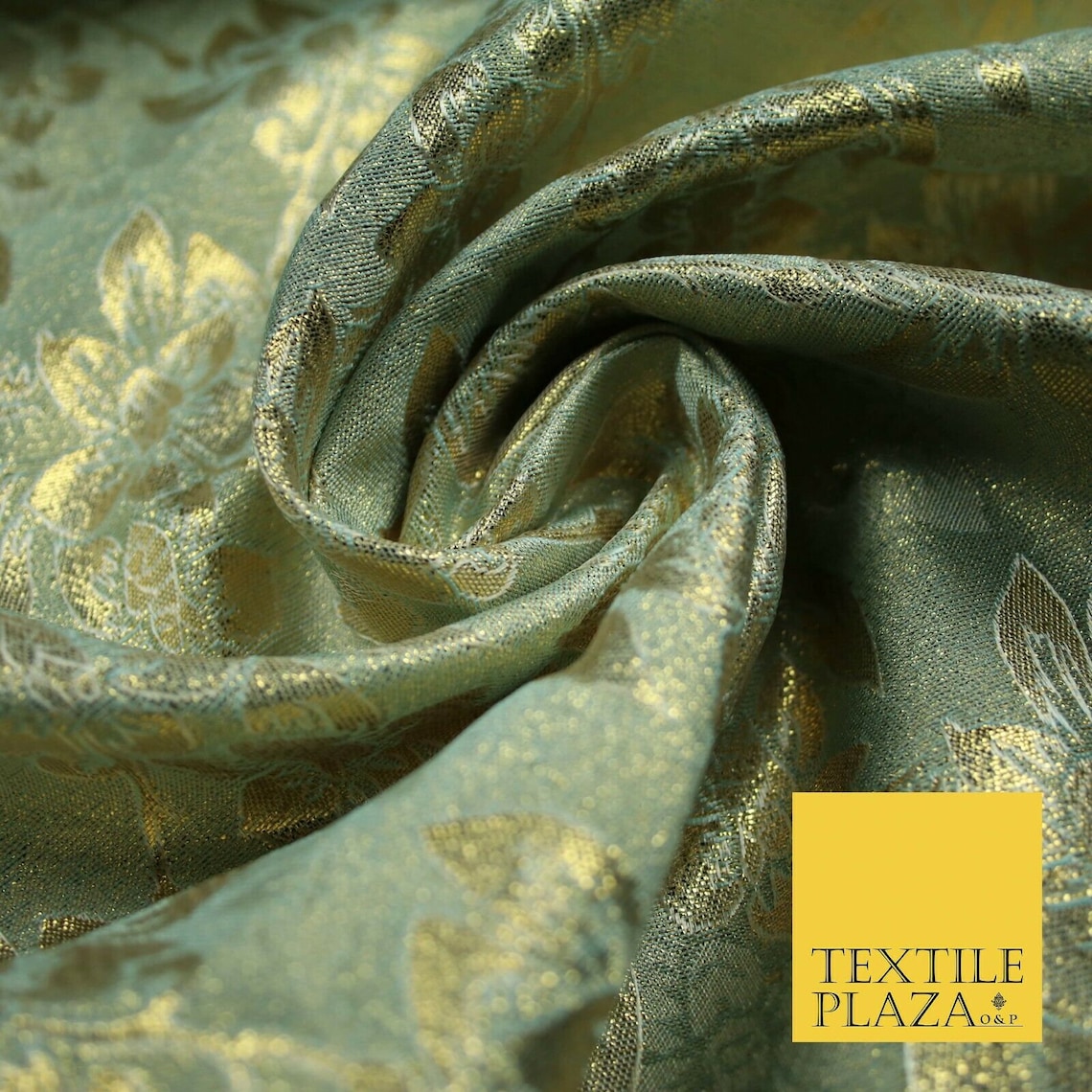 Luxury Floral Flower Mix Metallic Gold Brocade Dress Fabric - Etsy